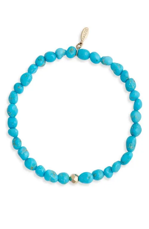 Anzie Boheme Sleeping Beauty Turquoise Beaded Stretch Bracelet - Blue