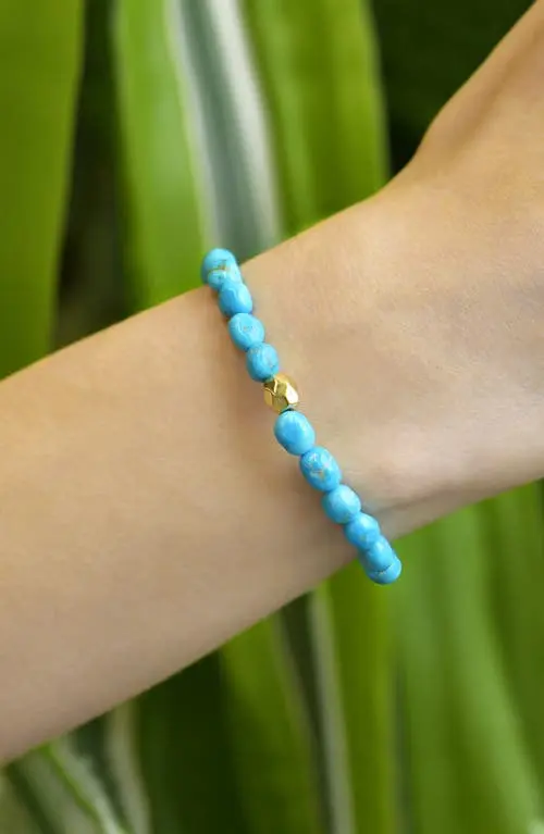 Anzie Boheme Sleeping Beauty Turquoise Beaded Stretch Bracelet