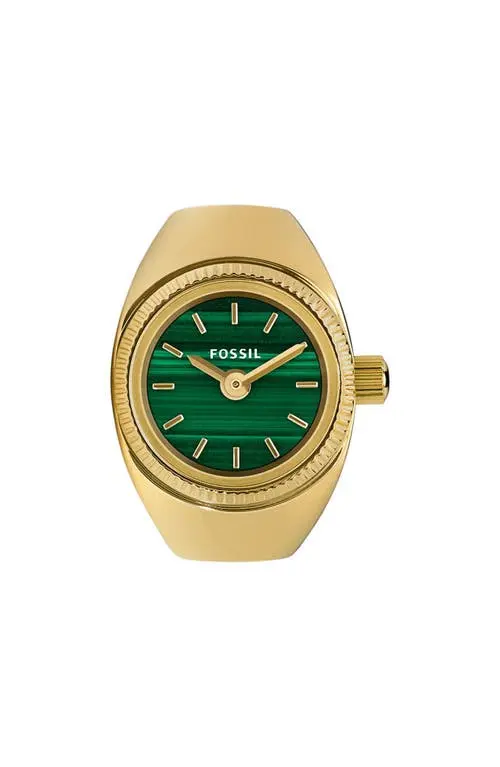 Fossil Ring Watch - Gold