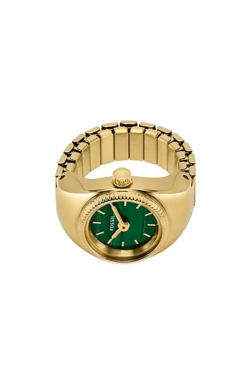 Fossil Ring Watch - Gold