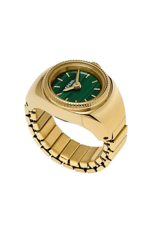 Fossil Ring Watch - Gold