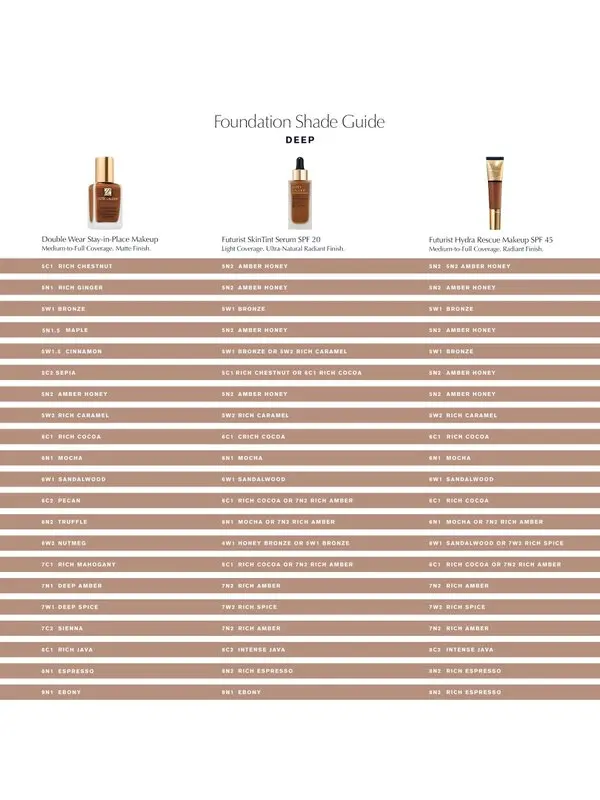 Estée Lauder Futurist Skin Tint Serum Foundation Spf 20 - 8c2 Intense Java