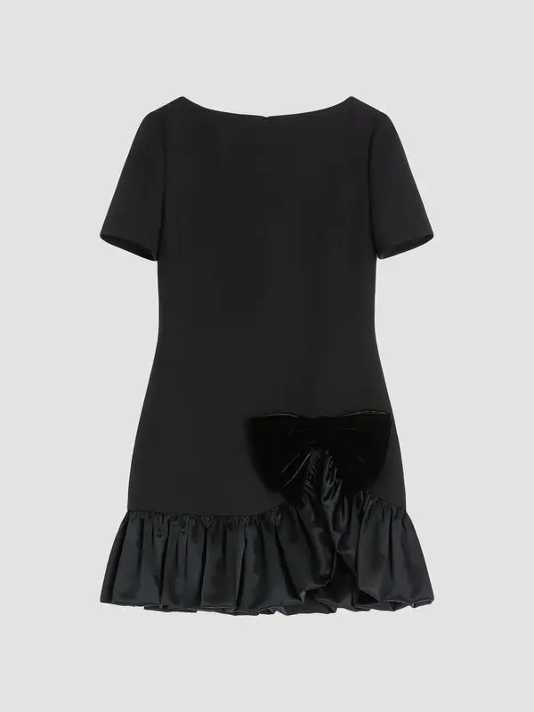 Valentino Garavani Crepe Couture Short Dress - Black