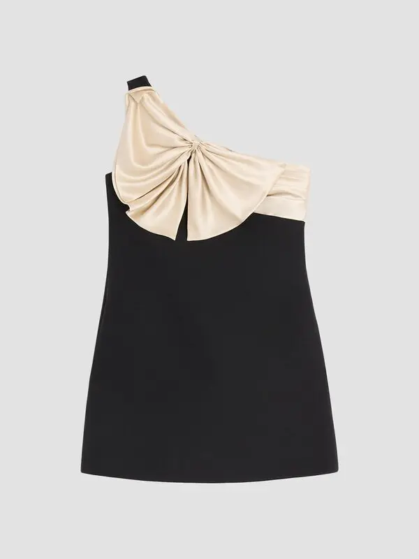 Valentino Garavani Crepe Couture Short Dress - Black