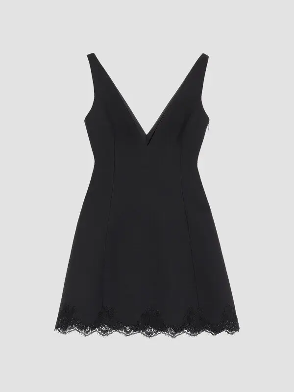 Valentino Garavani Crepe Couture Short Dress - Black