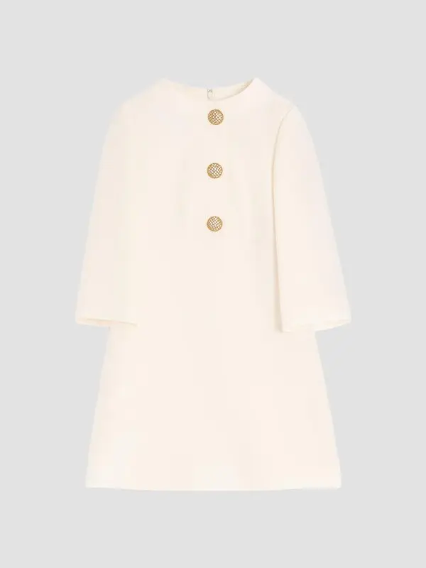 Valentino Garavani Crepe Couture Short Dress - Ivory
