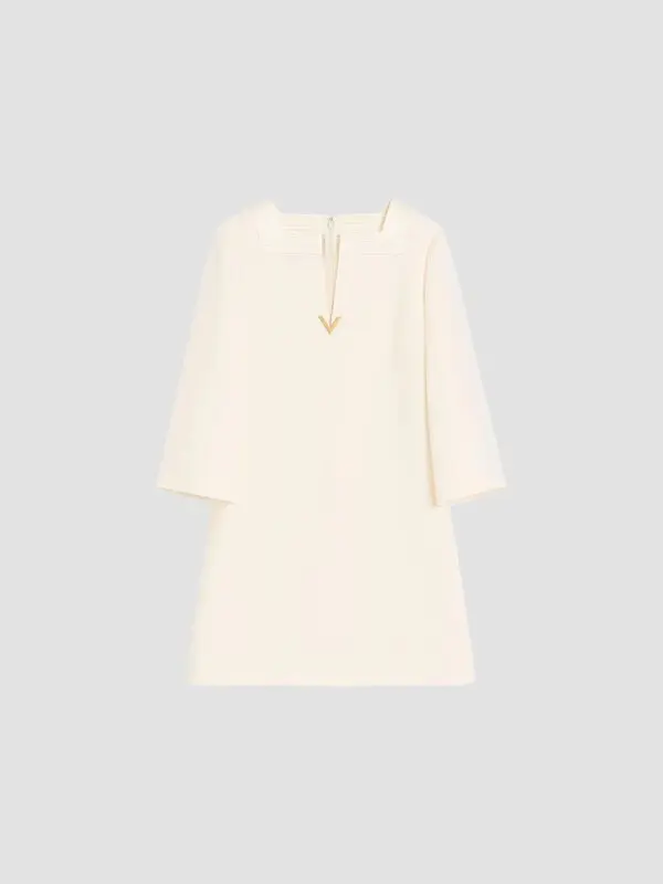 Valentino Garavani Crepe Couture Short Dress - Ivory