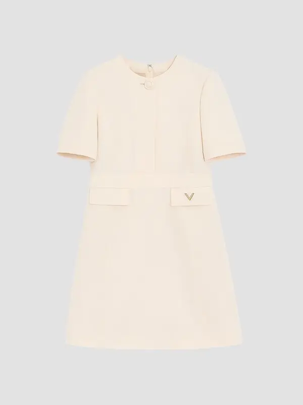 Valentino Garavani Crepe Couture Short Dress - Vanilla