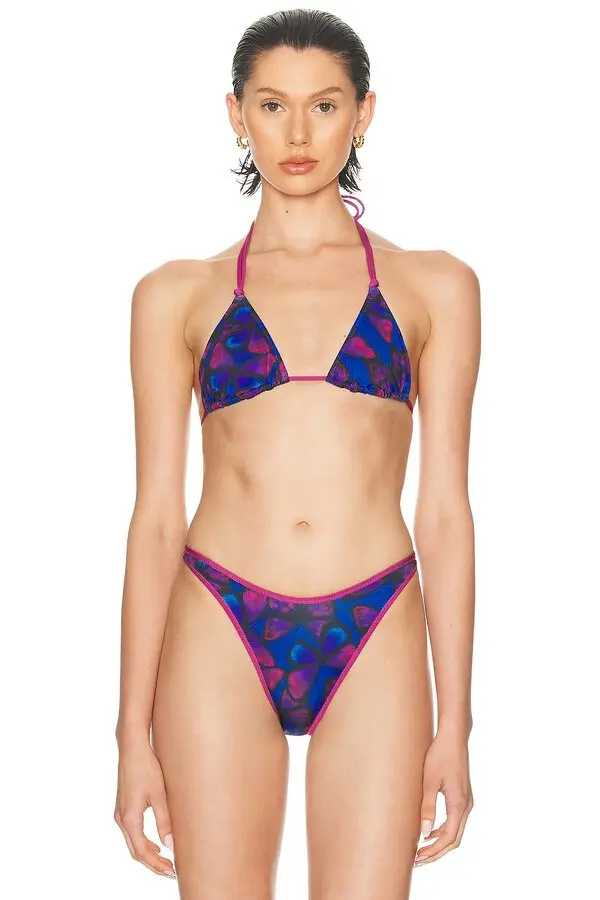 Heavy Manners X Elsa Hosk Double String Bikini Top - Farfalla