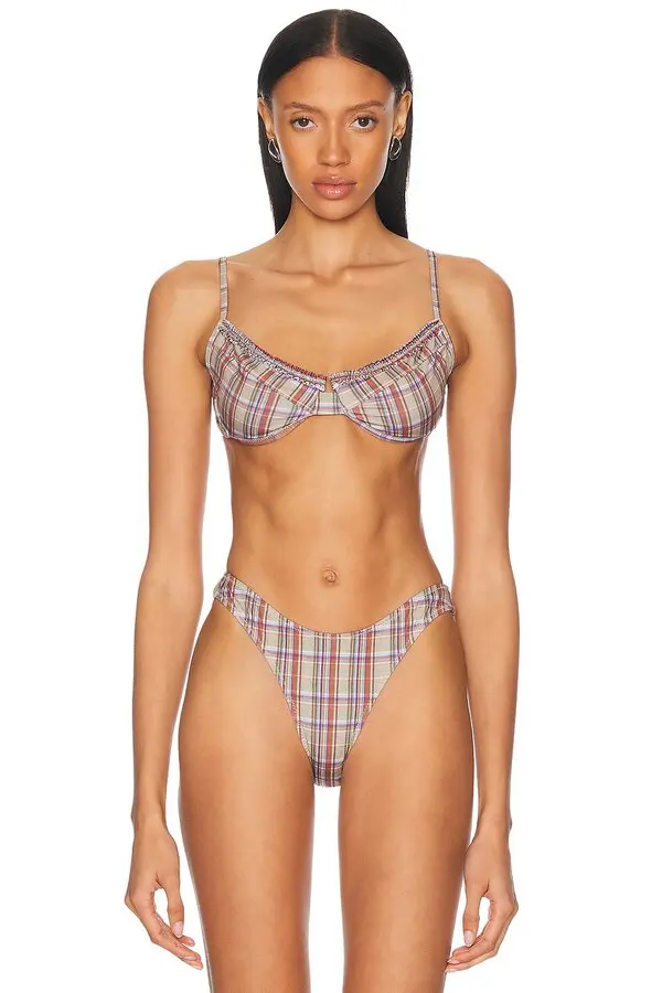 Heavy Manners Ruffled Up Underwire Bikini Top - Buster