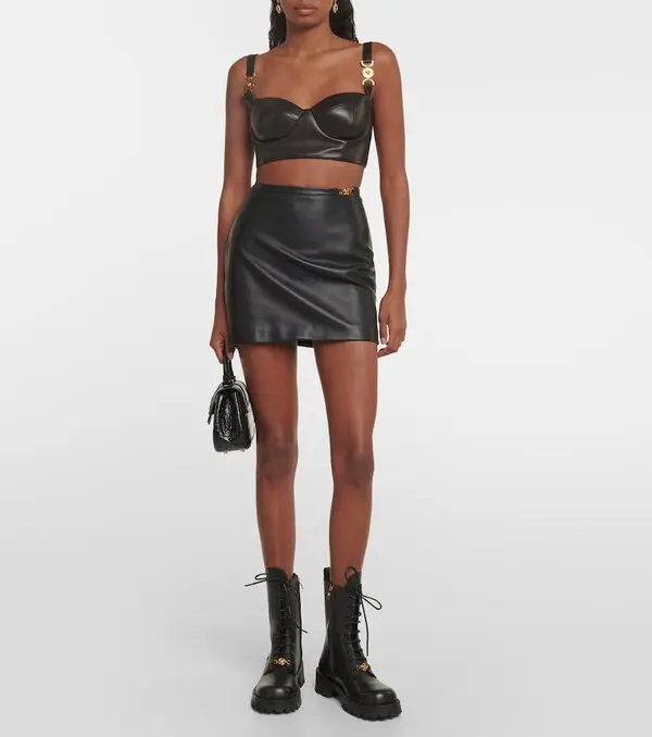 Versace Vagabond Leather Boots
