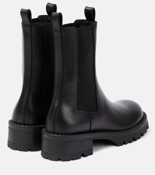 Versace Medusa Leather Chelsea Boots