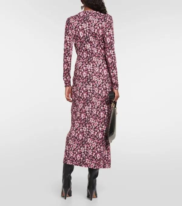 MARANT ETOILE Lissy Printed Jersey Midi Dress