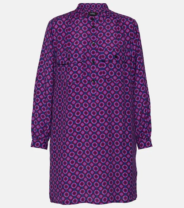A.p.c. Mathilde Printed Shirt Dress