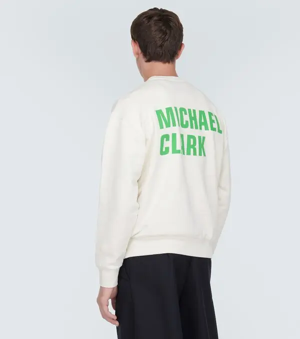 JW Anderson X Michael Clark Printed Cotton Jersey Sweatshirt