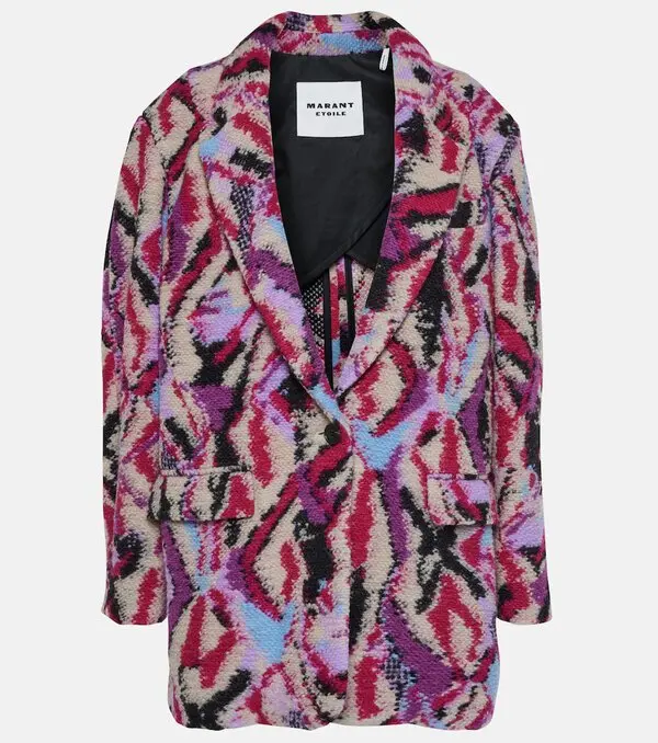 MARANT ETOILE Intarsia Wool-blend Jacket