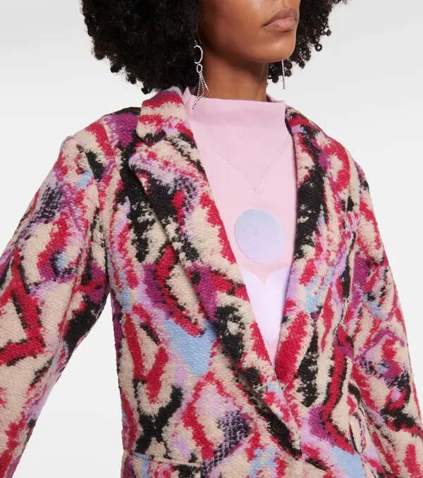 MARANT ETOILE Intarsia Wool-blend Jacket