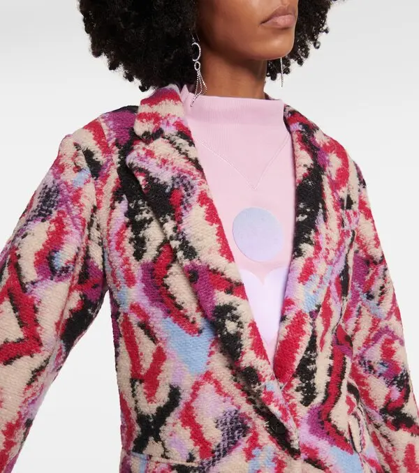 MARANT ETOILE Intarsia Wool-blend Jacket