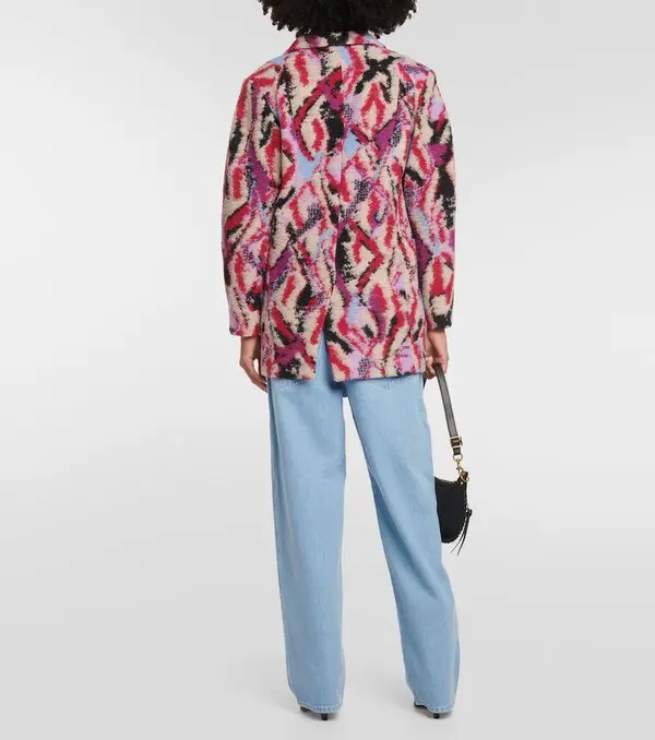 MARANT ETOILE Intarsia Wool-blend Jacket