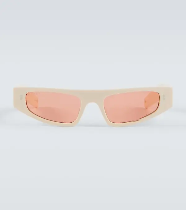 Gucci Rectangle Sunglasses - White