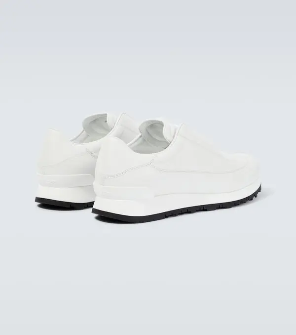 John Lobb Foundry Ii Leather Low-top Sneakers - White