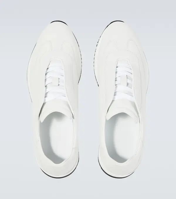 John Lobb Foundry Ii Leather Low-top Sneakers - White