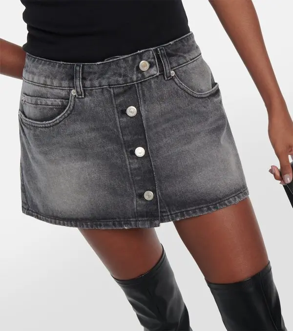 COURREGES Courrèges Stonewashed Denim Mini Skirt