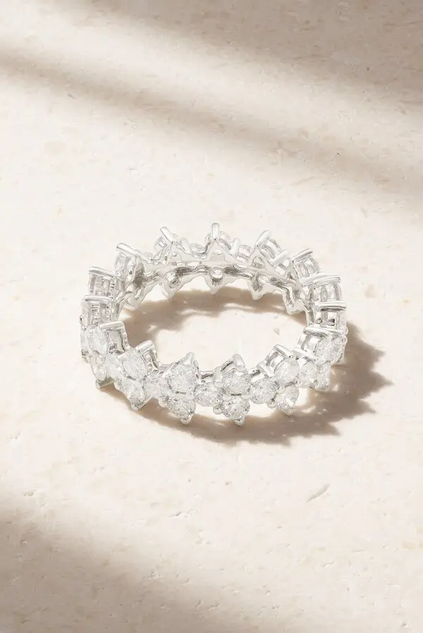 ANITA KO Triangle Eternity Diamond Ring