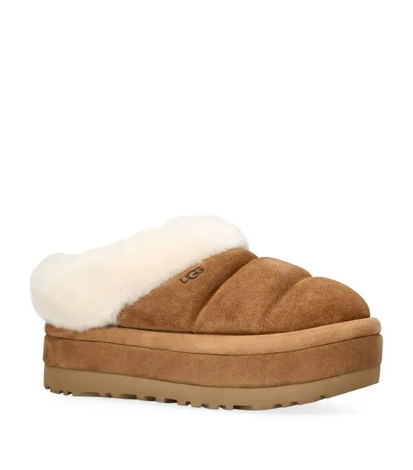 Ugg Tazzlita Platform Slippers Beige Editorialist