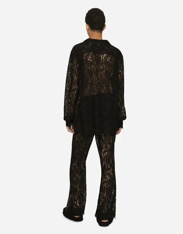 Dolce & Gabbana Cordonetto Lace Jogging Pants