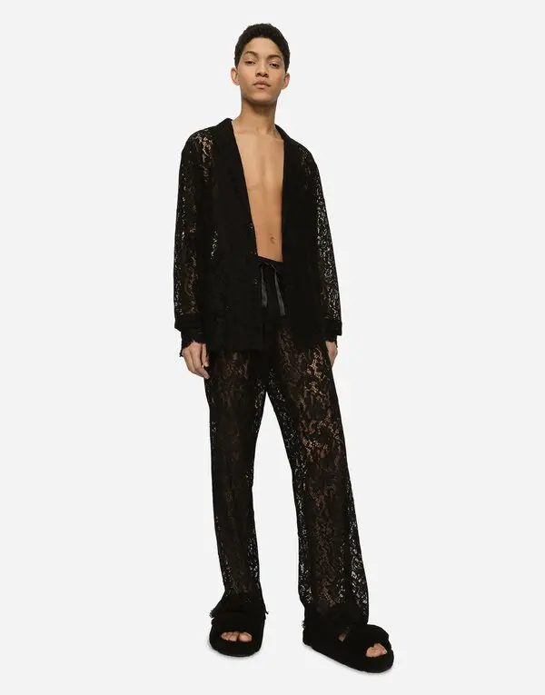 Dolce & Gabbana Cordonetto Lace Jogging Pants