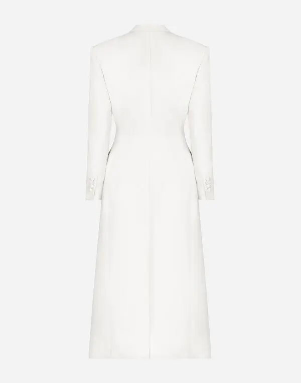 Dolce & Gabbana Long Double-breasted Wool Cady Coat