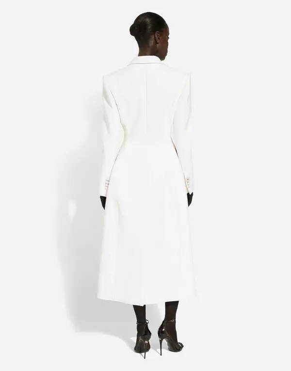 Dolce & Gabbana Long Double-breasted Wool Cady Coat