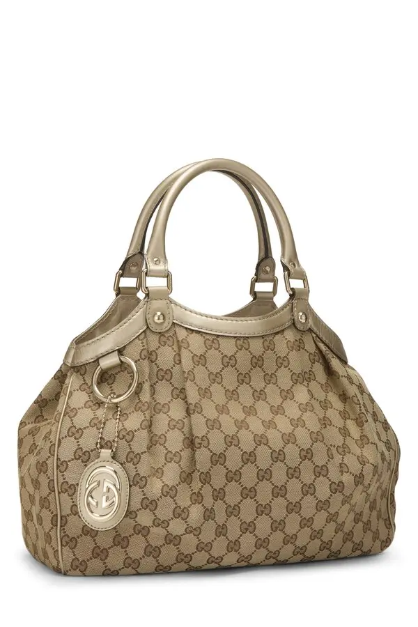 Gucci Original Gg Canvas Sukey Tote - Beige
