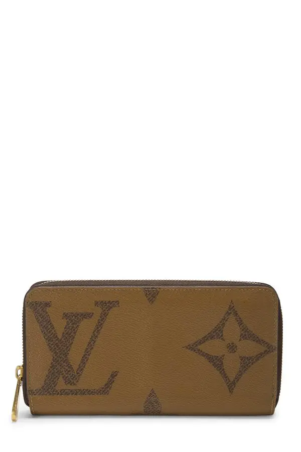 LOUIS VUITTON Monogram Reversed Giant Zippy Continental - Brown
