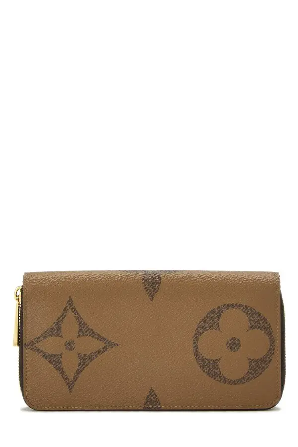 LOUIS VUITTON Monogram Reversed Giant Zippy Continental - Brown