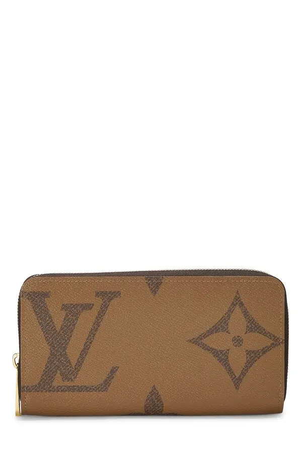 LOUIS VUITTON Monogram Reversed Giant Zippy Continental - Brown