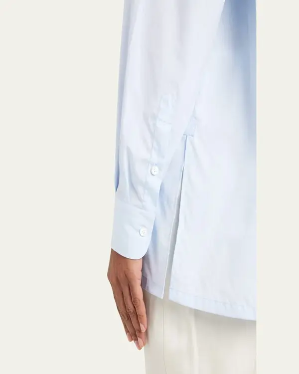 SETCHU Button Down Poplin Shirt - Ltblue