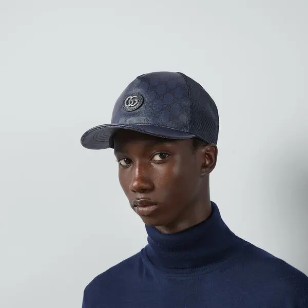 Gucci Gg Supreme Baseball Hat - Blue | Editorialist