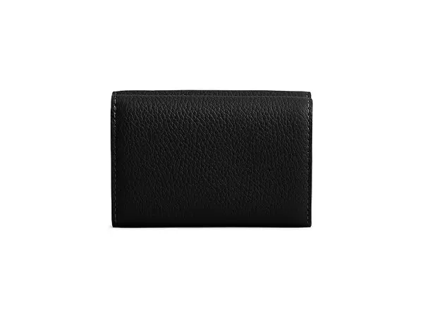 COACH Polished Pebble Leather Essential Mini Trifold Wallet Wallet Handbags