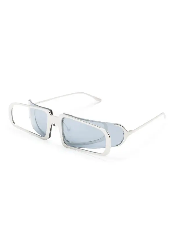 Henrik Vibskov Oversized Sunglasses - Silver