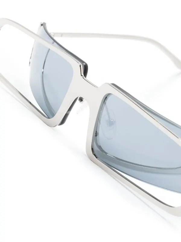 Henrik Vibskov Oversized Sunglasses - Silver
