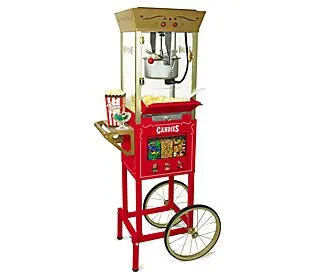 NOSTALGIA 53' Popcorn Cart With Candy Dispenser - One-color