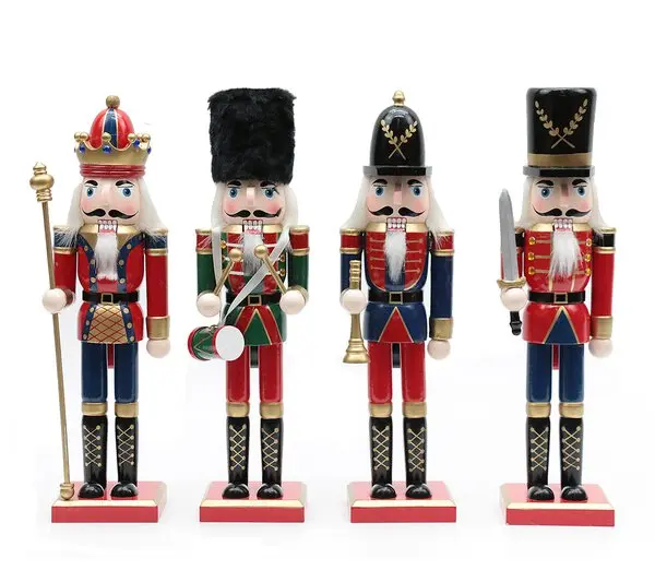 SANTA'S WORKSHOP 12' King And Guard Nutcrackers, Set Of 4 - One-color