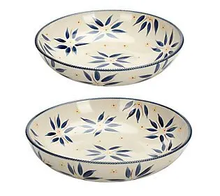 TEMP-TATIONS Old World 3-qt & 4-qt Shallow Bowl Set - One-color