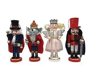 SANTA'S WORKSHOP 5' Nutcracker Suite Ornaments, Set Of 4 - One-color