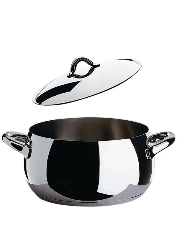 ALESSI Mami Stainless Steel Casserole Pot - Silver