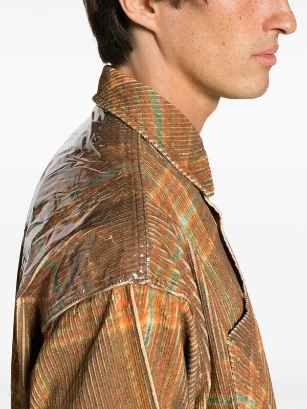 ERL Check-print Cotton Shirt - Brown