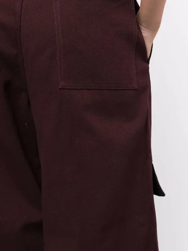 SA SU PHI Layered-effect Wide-leg Trousers
