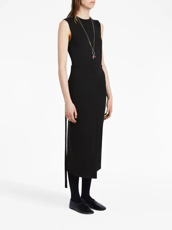 Proenza Schouler White Label Asymmetric Jersey Midi Dress